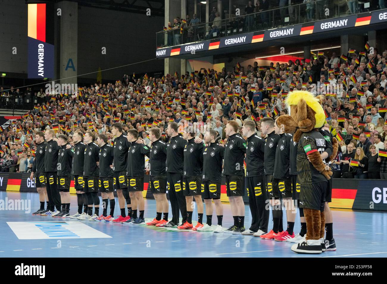 Flensburg, Germany. 09th Jan, 2025. Handball, international match ...