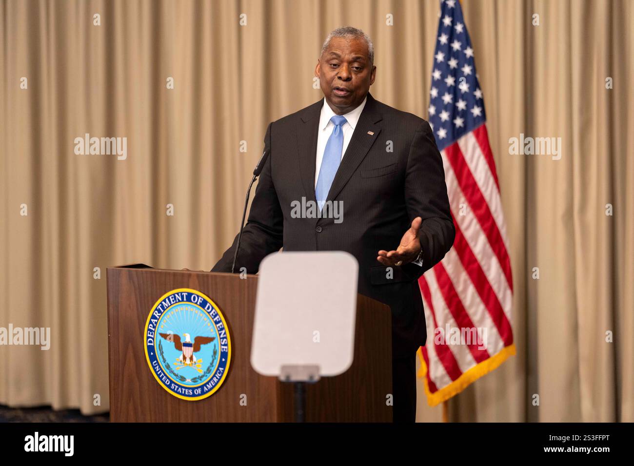 Press conference with U.S. Secretary of Defense LLOYD J. AUSTIN III at ...