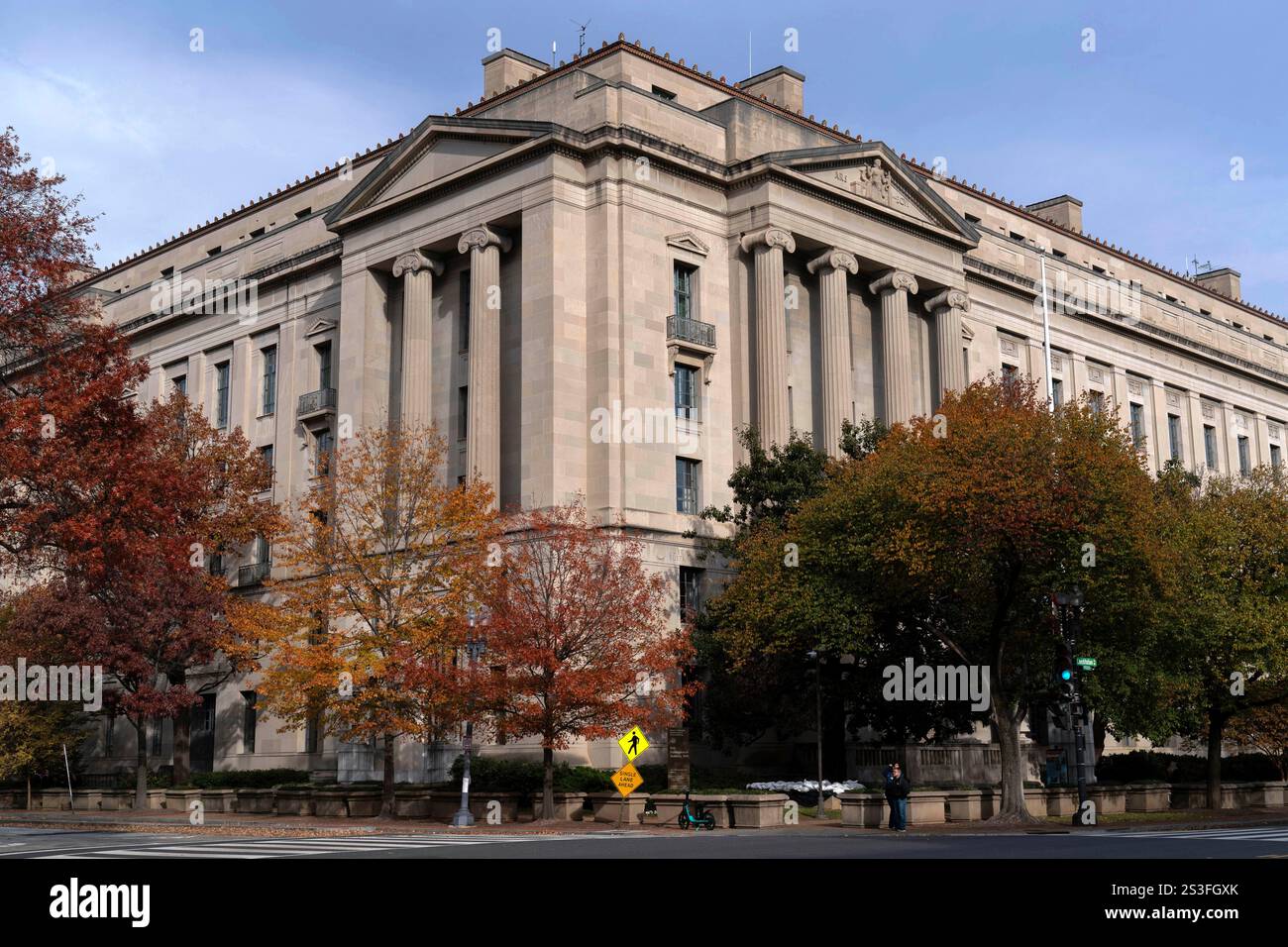 The U.S. Department of Justice building is seen in Washington, Saturday ...