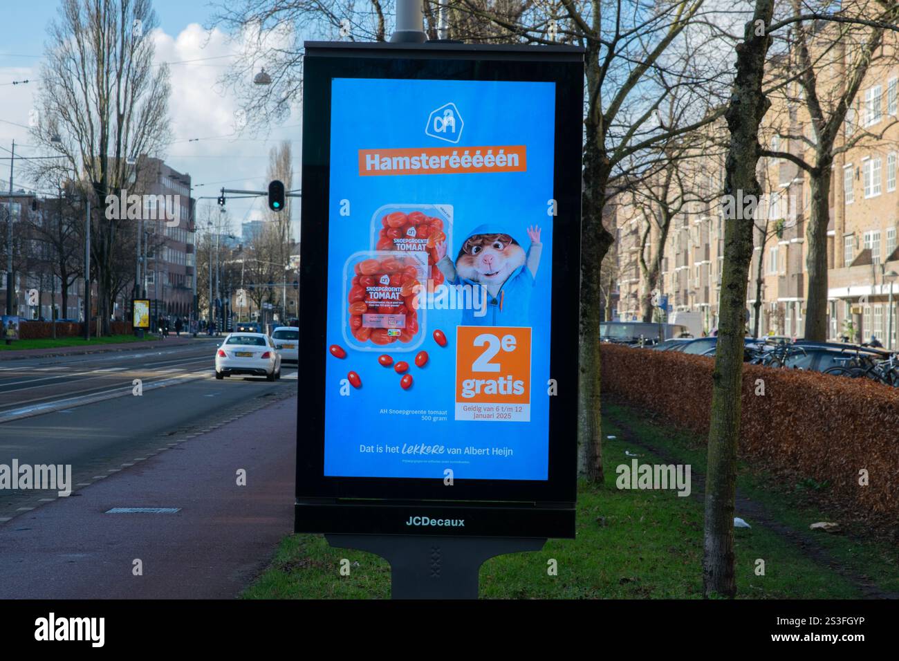 Billboard AH Supermarket At Amsterdam The Netherlands 9-1-2025 Stock ...