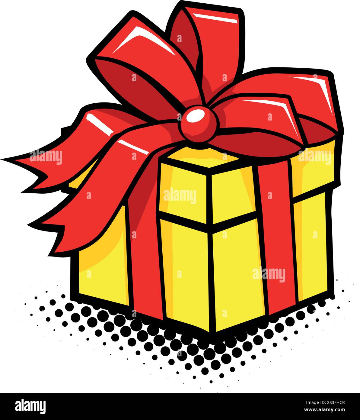 Elegant vector gift box Stock Vector Images - Alamy