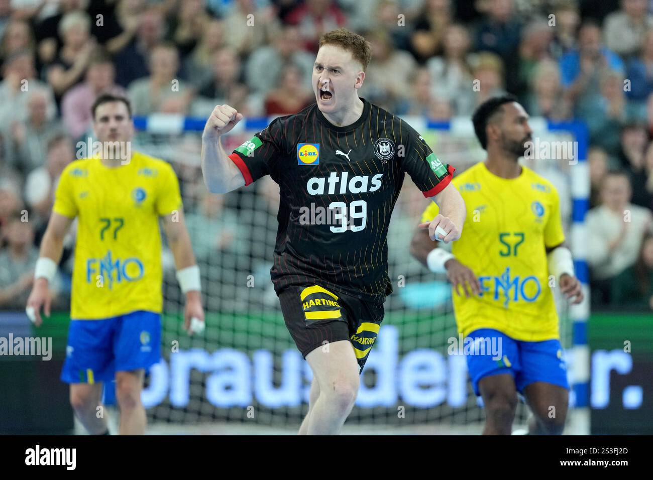 Flensburg, Germany. 09th Jan, 2025. Handball, international match ...