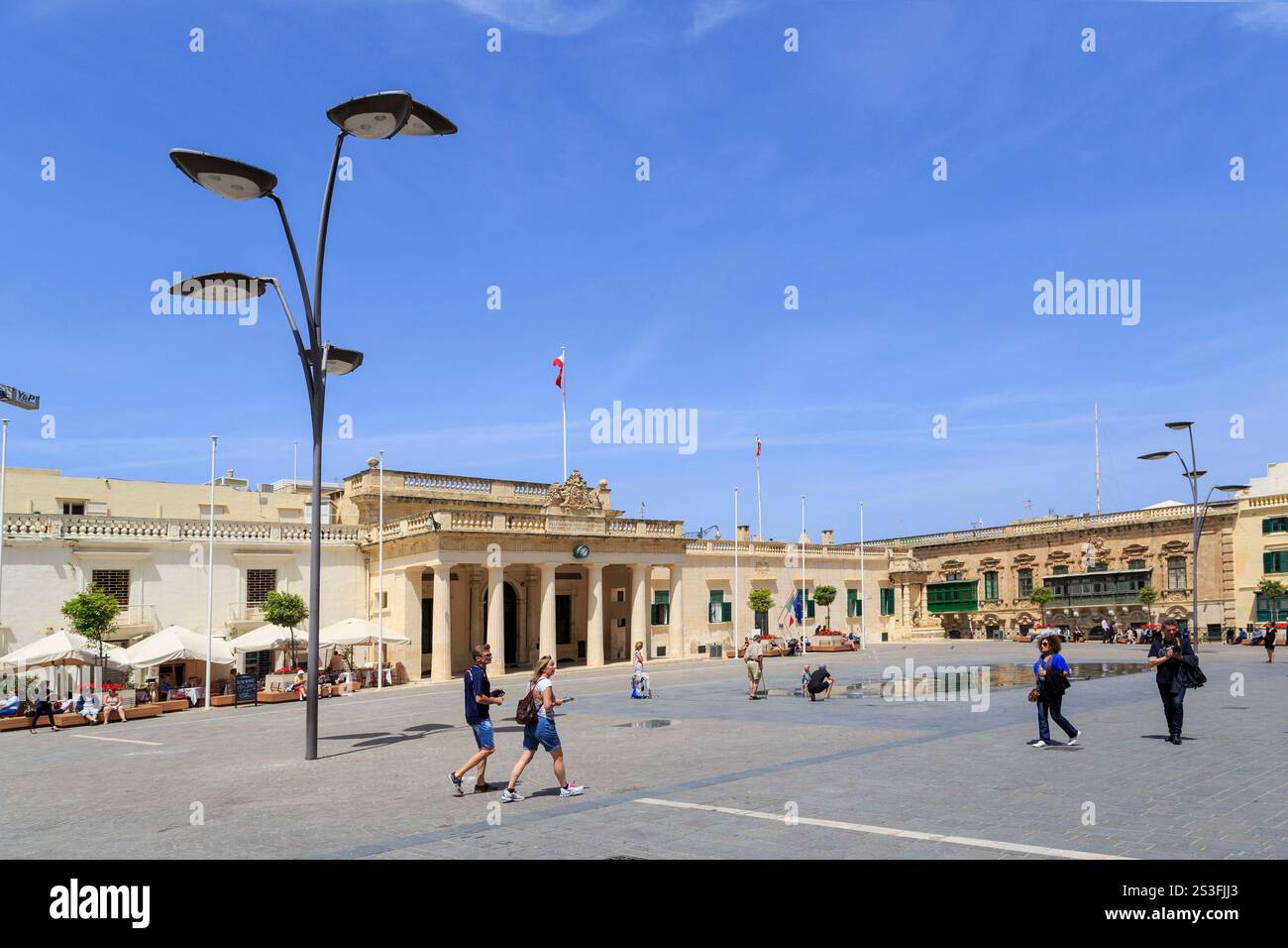St George's Square, Valletta, Malta Stock Photo - Alamy