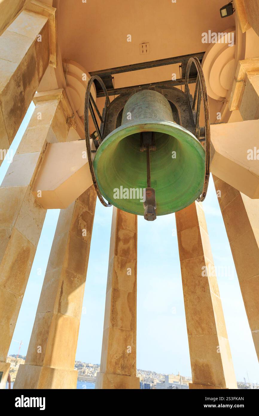 Siege bell, Valletta, Malta Stock Photo - Alamy