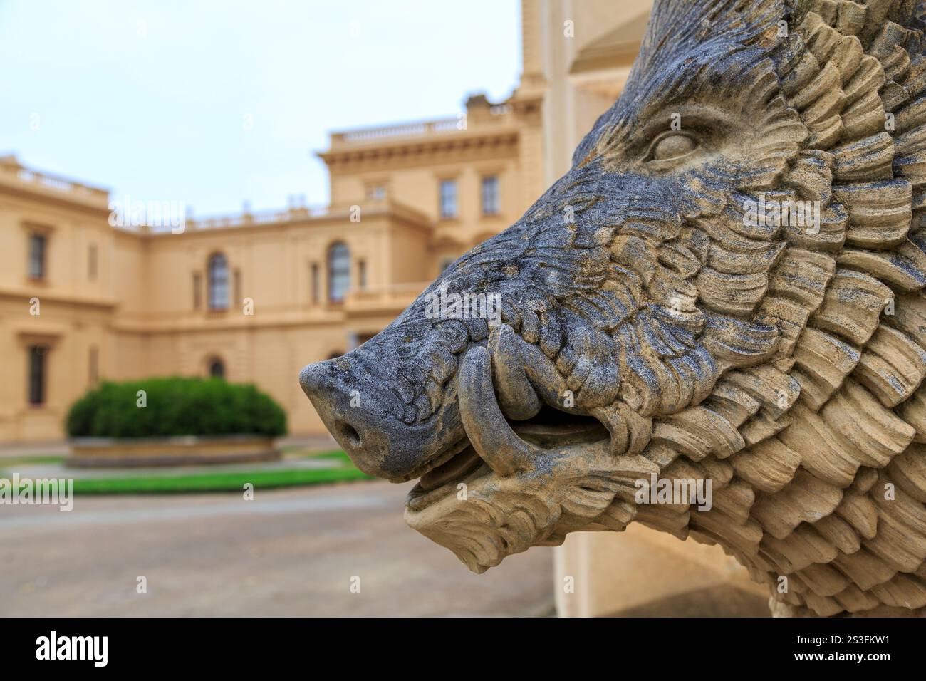 Statue of boar, Osborne House, Isle of Wight, England, UK Stock Photo ...