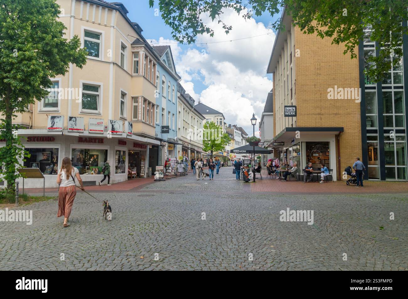 Moers, Germany - May 23, 2024: View of old town in Moers Stock Photo ...