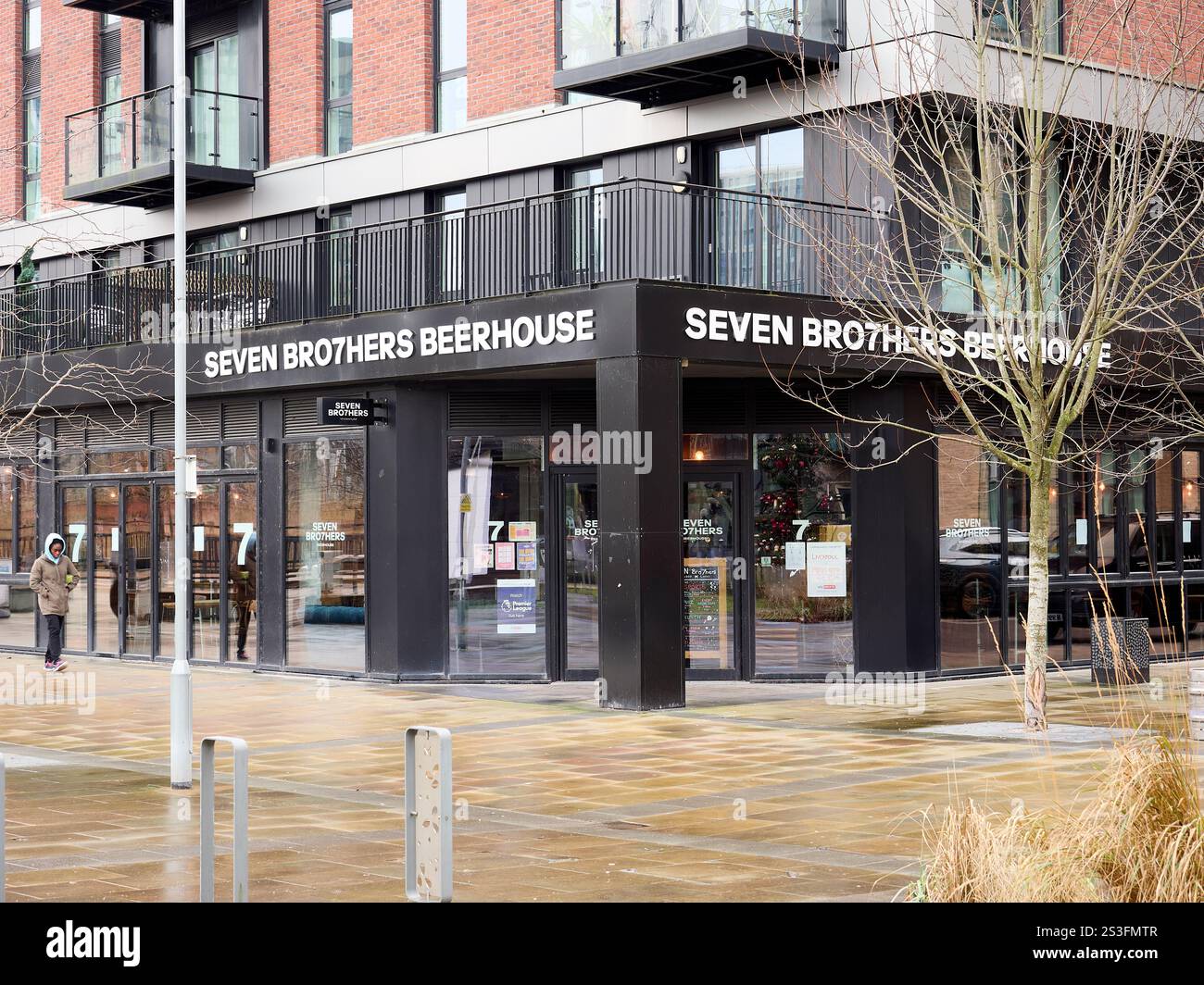Salford , Manchester, UK, 01-04-2025: Middlewood Locks. Modern ...