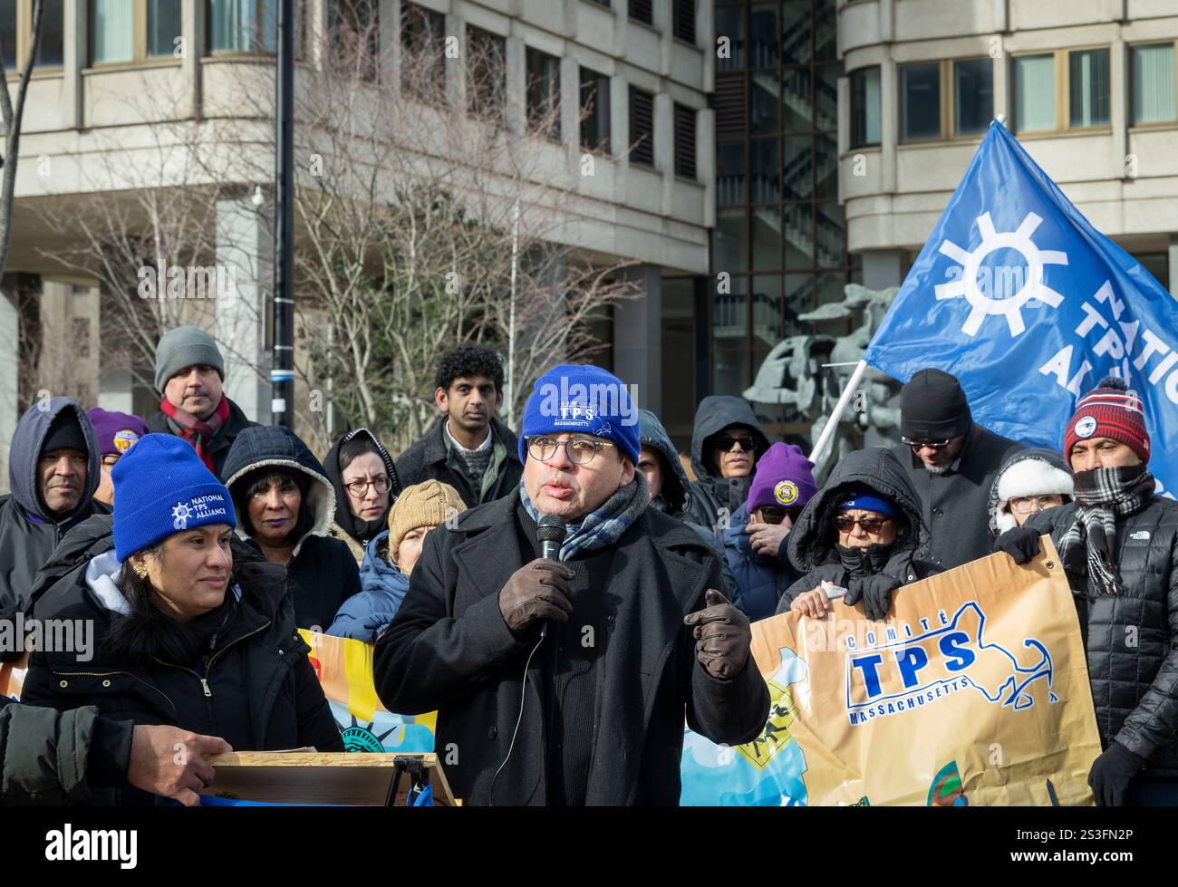 Jan. 7, 2025. Boston, MA. Walter Mena, Executive Director of Welcome ...