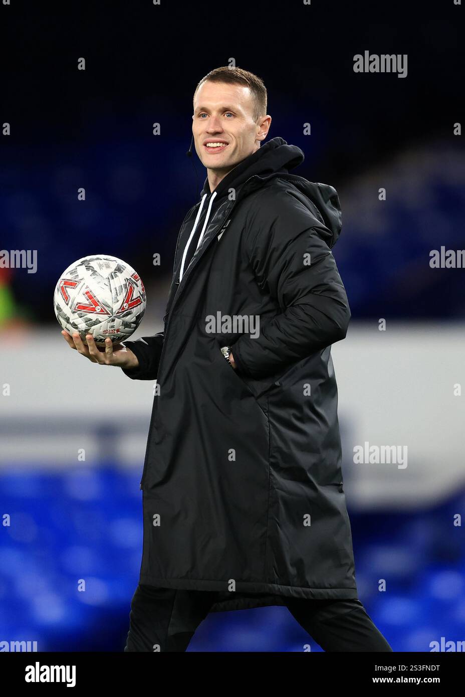 Liverpool, UK. 9th Jan, 2025. Referee Thomas Bramall during the FA Cup ...