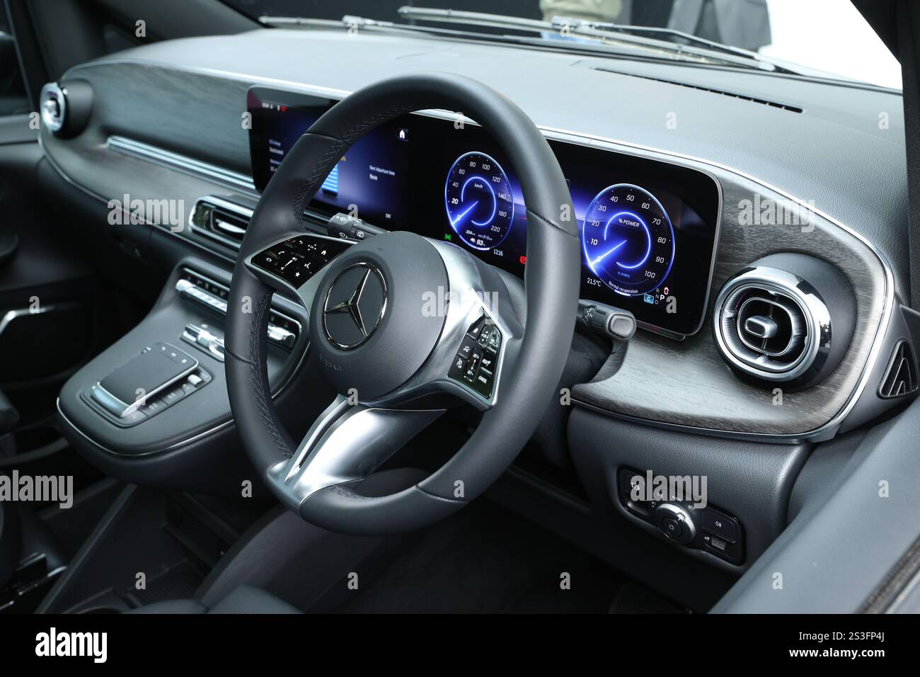 Hong Kong, China Dec 13 , 2024 : Mercedes-Benz EQV EV Interior Dec 13 ...