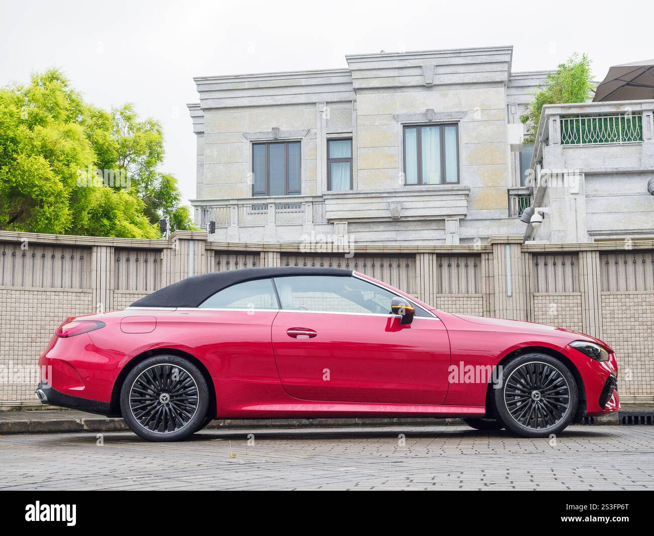 Hong Kong, China Aug 20 , 2024 : Mercedes-Benz CLE 200 Convertible Tedy ...