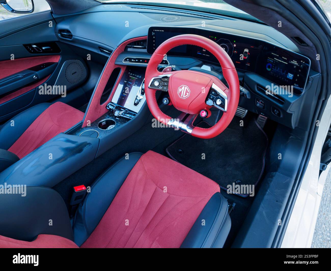 Hong Kong, China Dec 13 , 2024 : MG Cyberster EV Interior Dec 13, 2024 ...