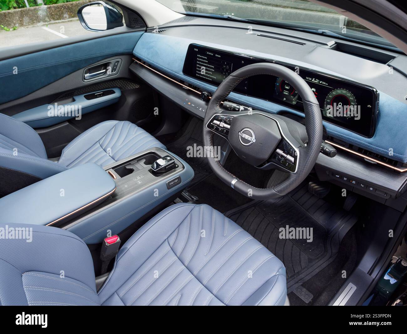 Hong Kong, China Oct 29 , 2024 : Nissan ARIYA EV Interior Oct 29, 2024 ...