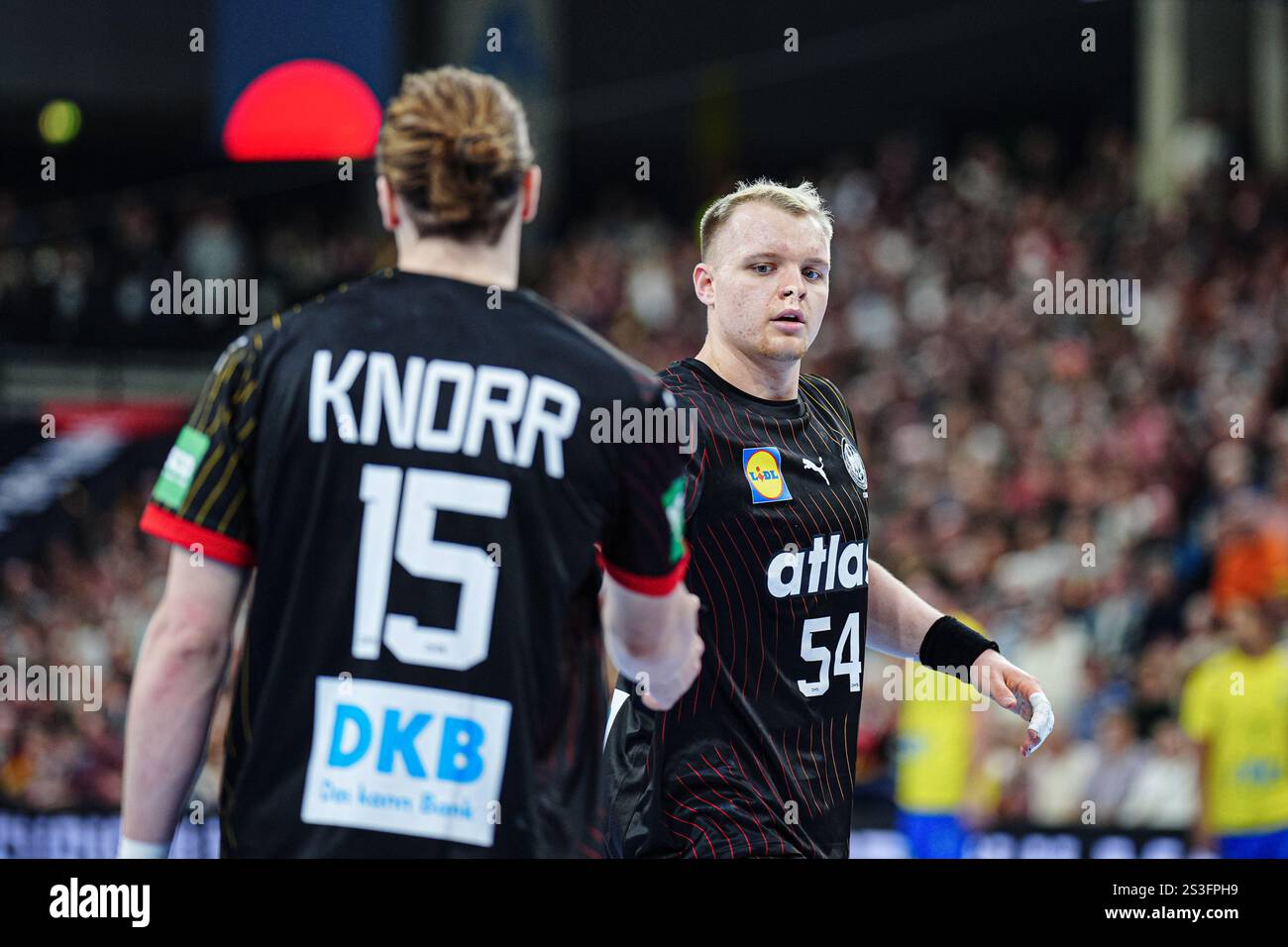 Juri Knorr (Deutschland, #15), Justus Fischer (Deutschland, #54) GER ...