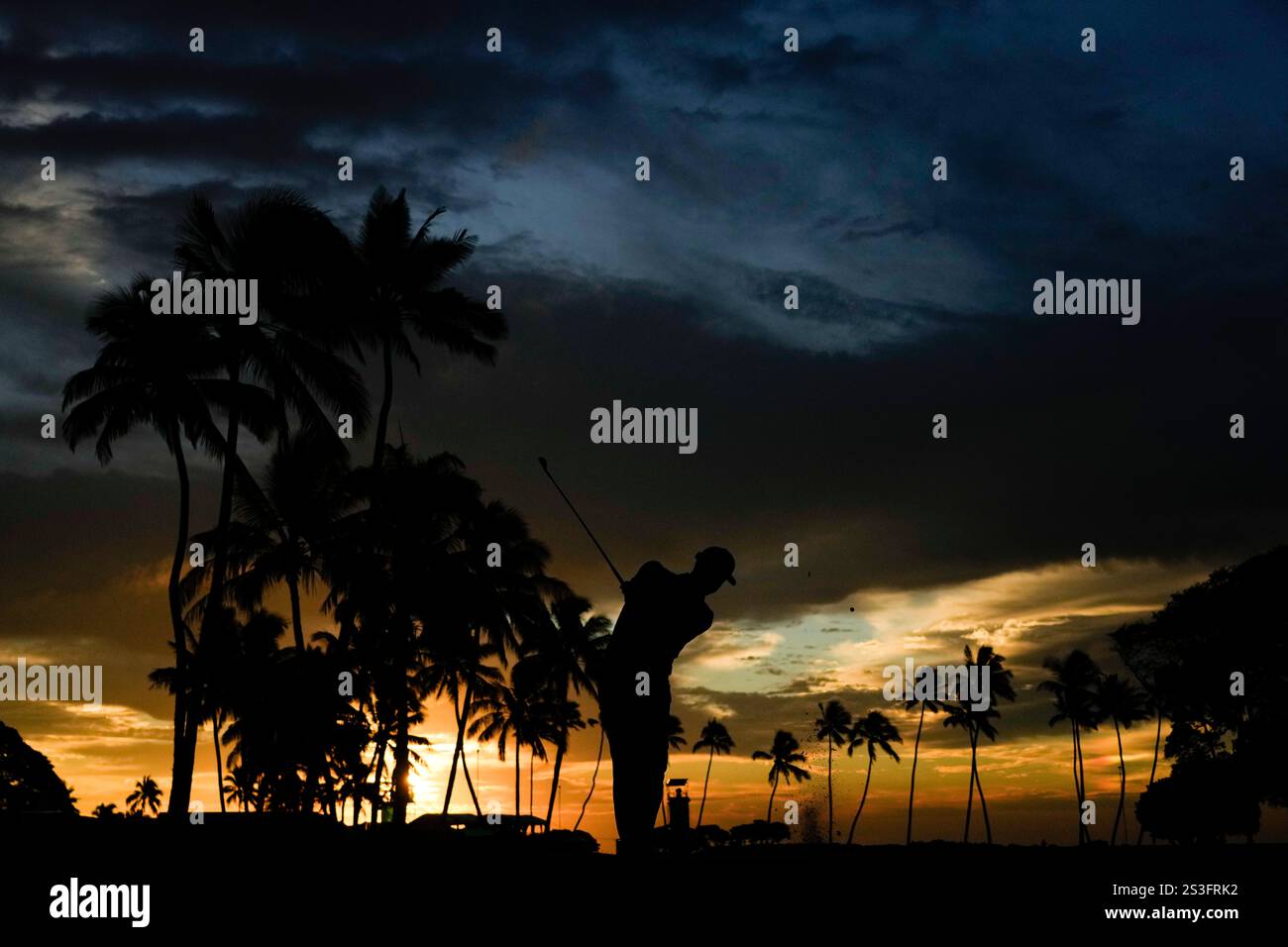 Adam Hadwin hits from the 11th tee during the first round of the Sony ...
