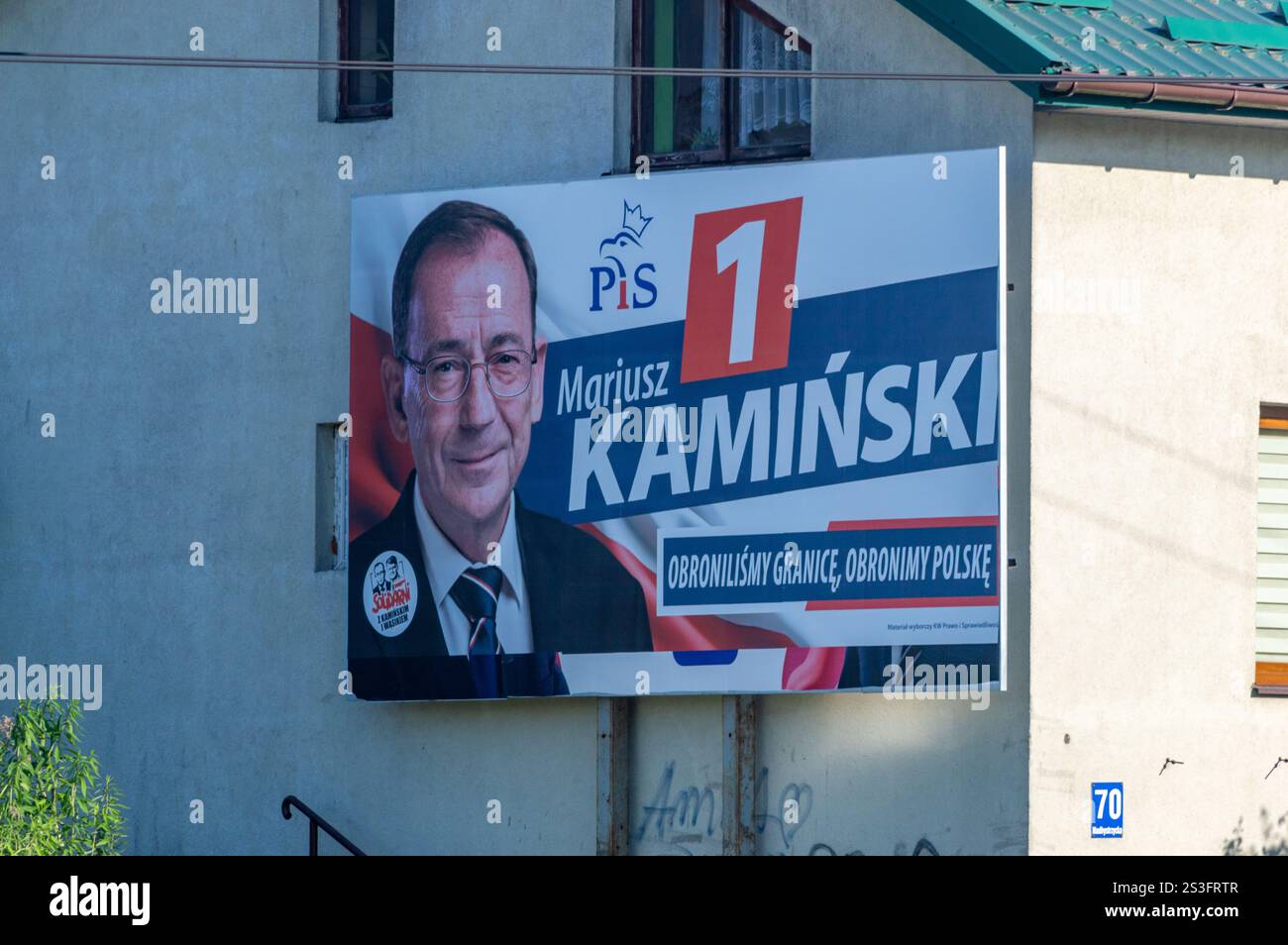 Lublin, Poland - May 26, 2024: Billboard of Mariusz Kaminski during ...