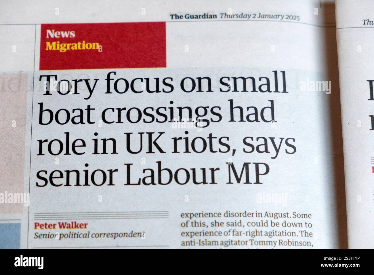 'Tory focus on small boat crossings had role in UK riots, says senior ...