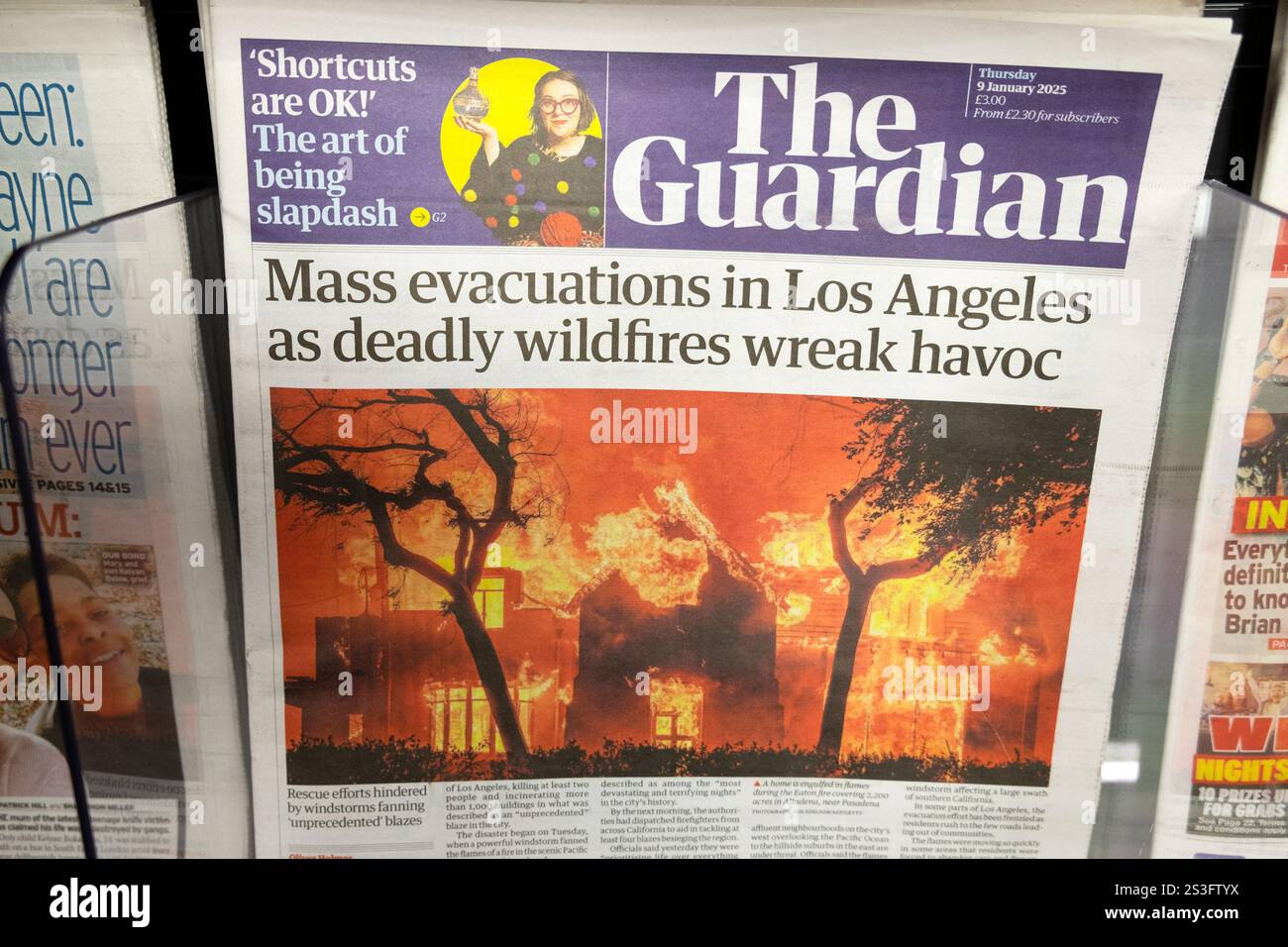 'Mass evacuations in Los Angeles as deadly wildfires wreak havoc ...