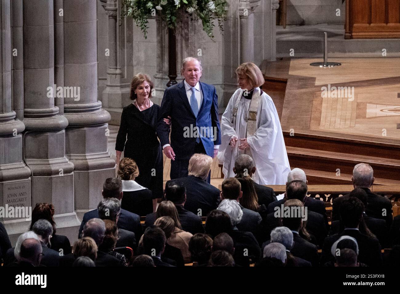 DC-CARTER. Former President George W. Bush and First Lady Laura Bush ...