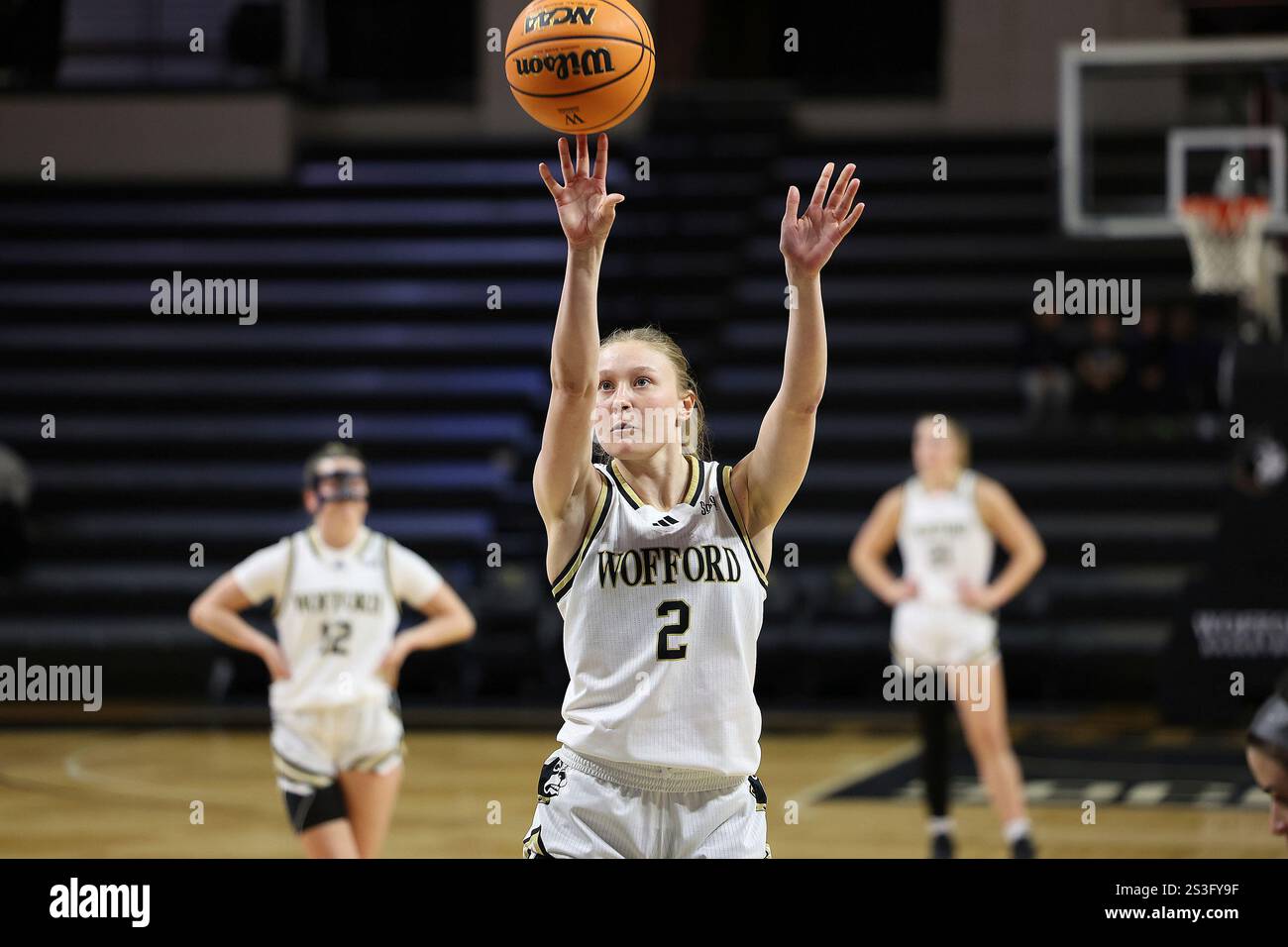 SPARTANBURG, SC - JANUARY 02: Wofford Terriers guard Maddie Heiss (2 ...