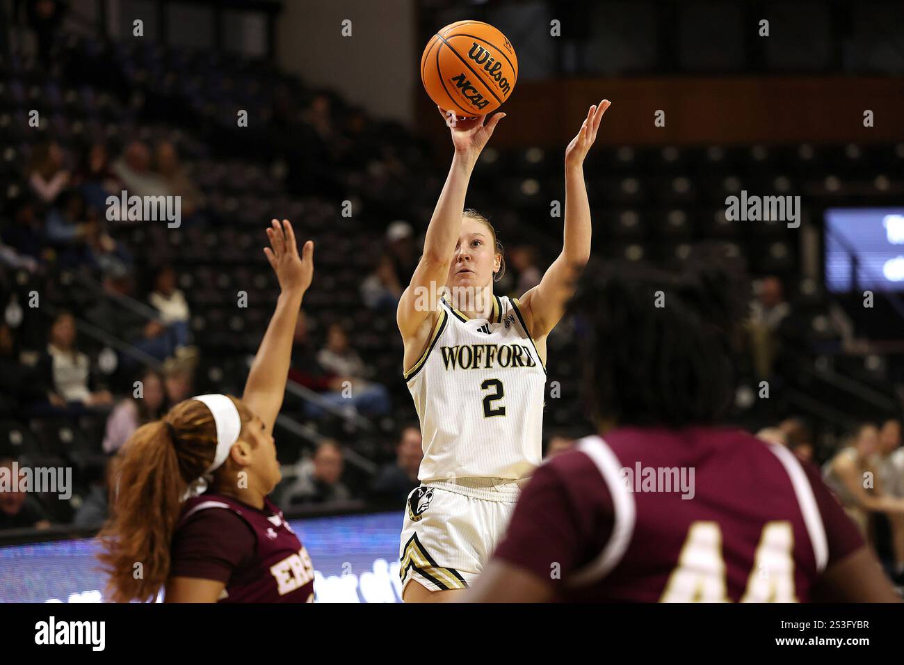 SPARTANBURG, SC - JANUARY 02: Wofford Terriers guard Maddie Heiss (2 ...