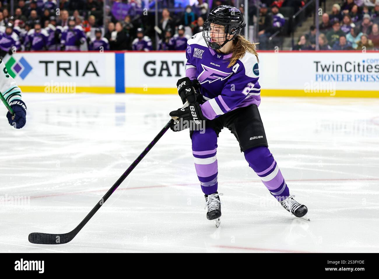 January 8th, 2025: Minnesota Frost defender Lee Stecklein (2) looks on ...