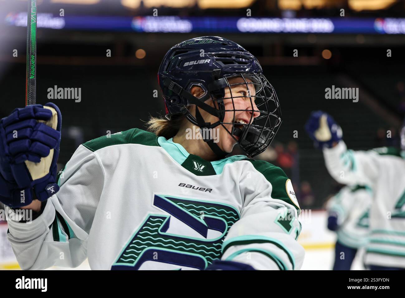 January 8th, 2025: Boston Fleet forward Hannah Bilka (19) celebrates a ...