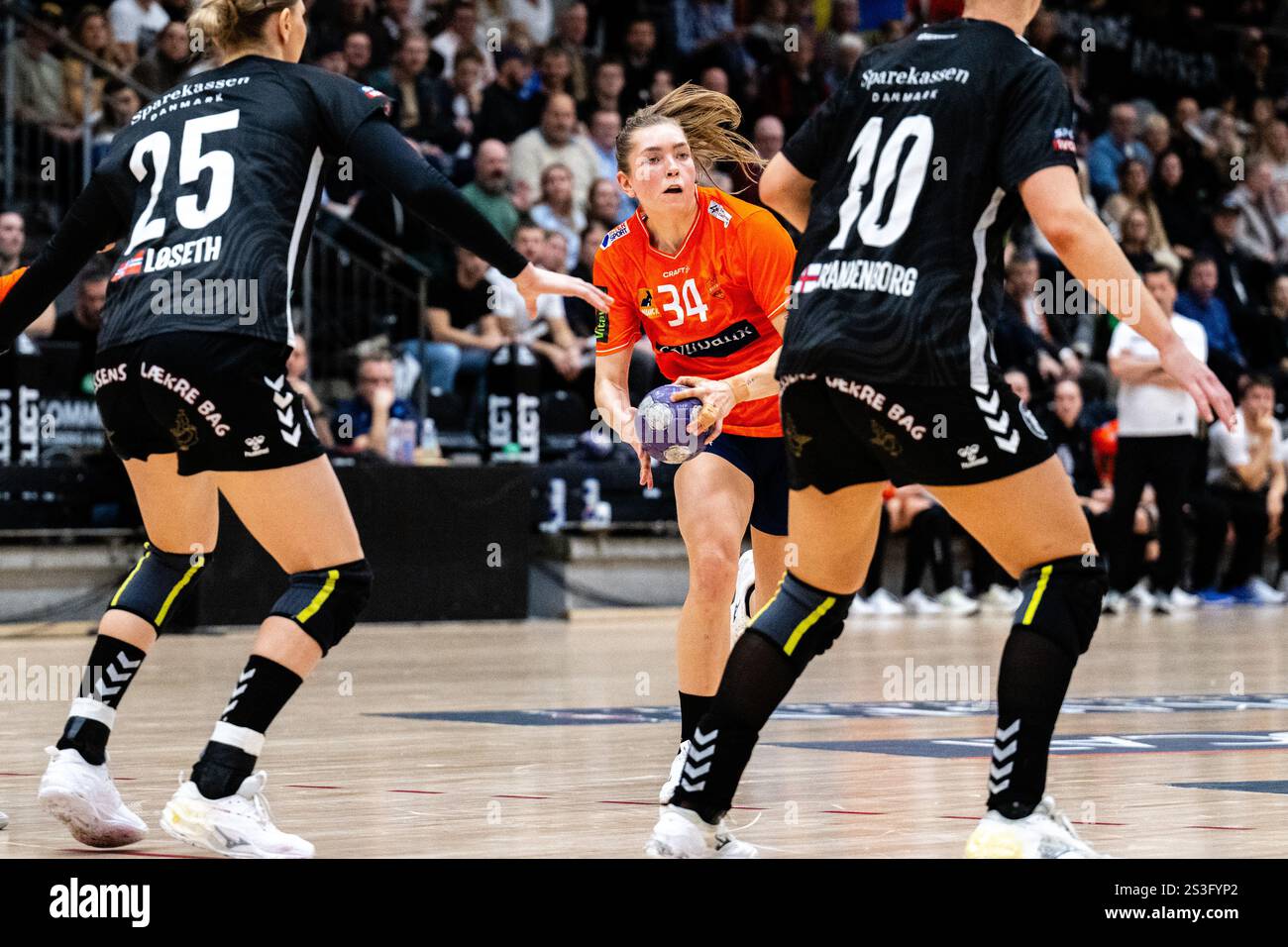 Copenhagen, Denmark. 08th, January 2025. Andrea Hansen (34) of Odense ...