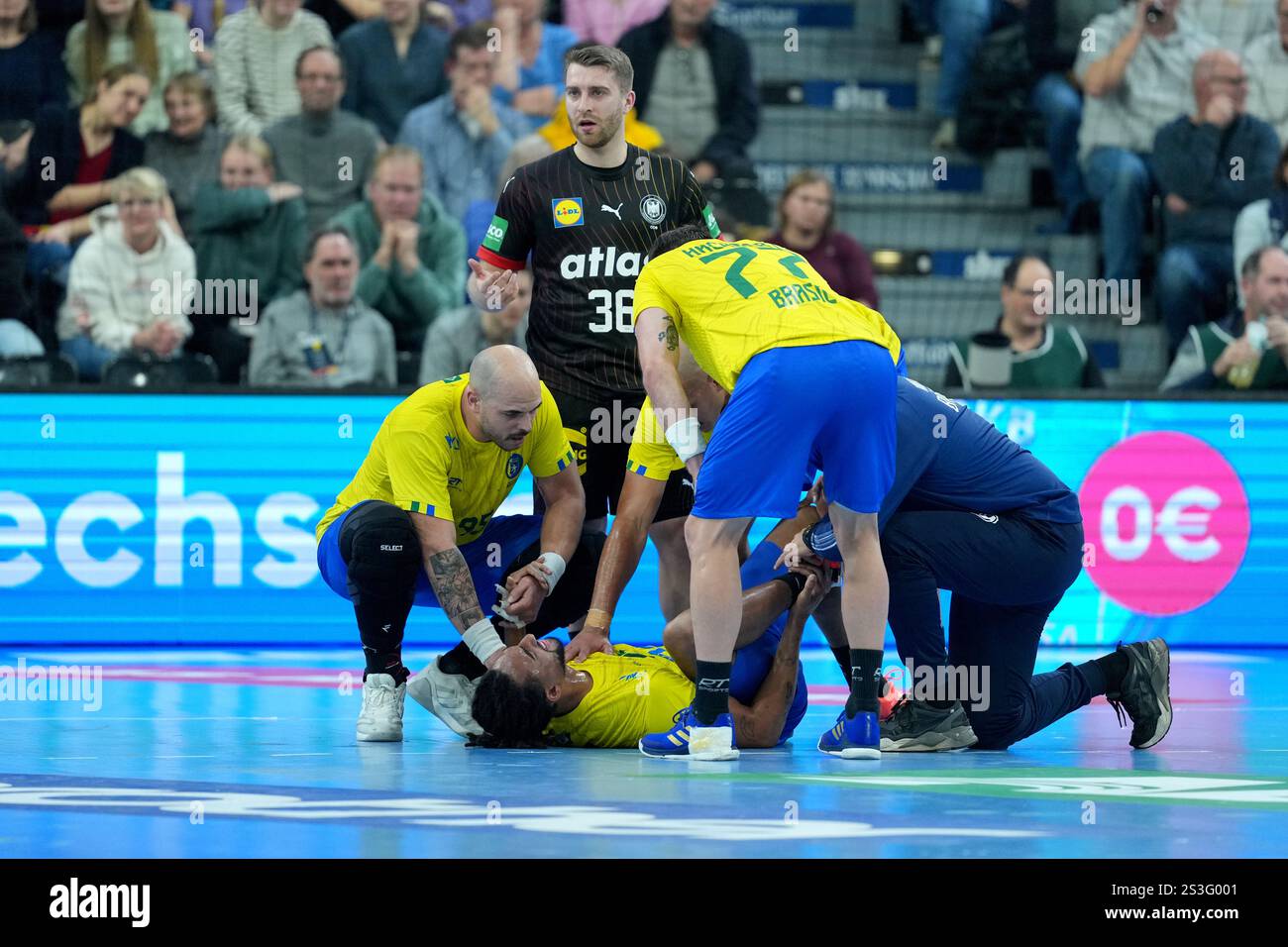 09 January 2025, Schleswig-Holstein, Flensburg: Handball, international match, Germany - Brazil ...