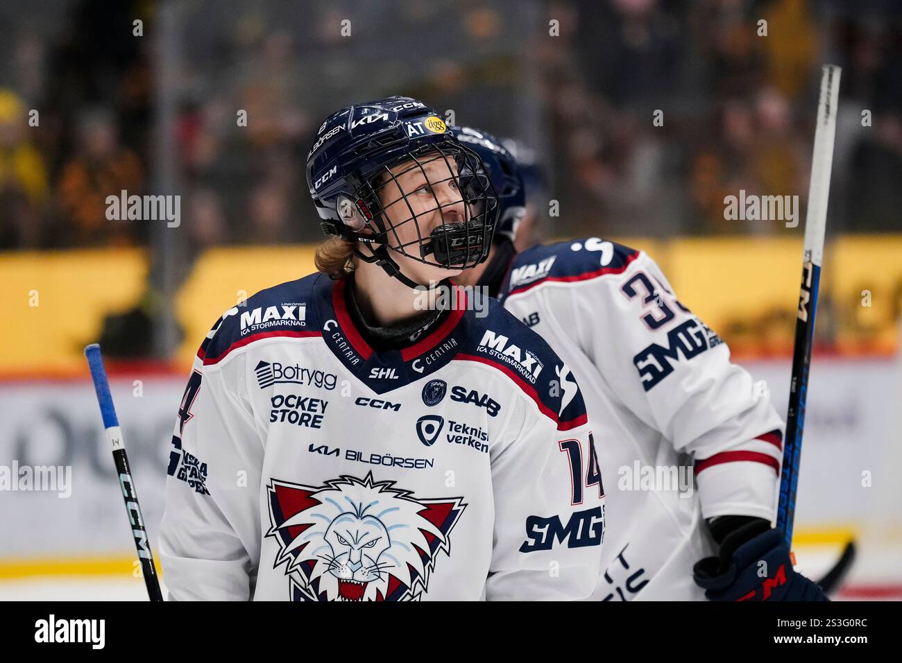 250109 Linköpings Eddie Genborg under ishockeymatchen i SHL mellan ...