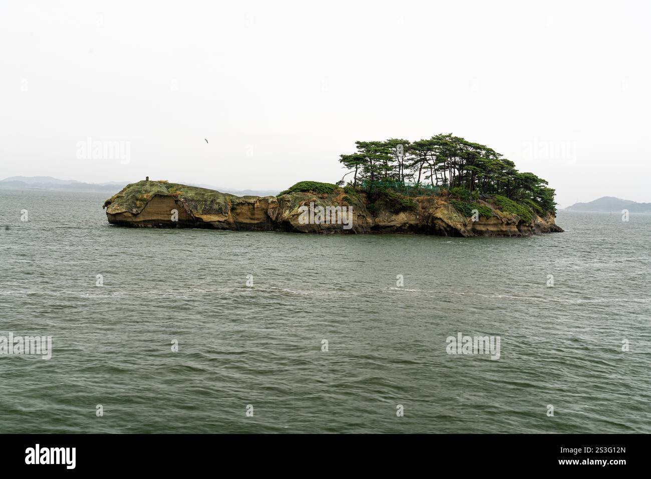 The rock formations in Matsushima Bay, Japan, are made of tuff ...