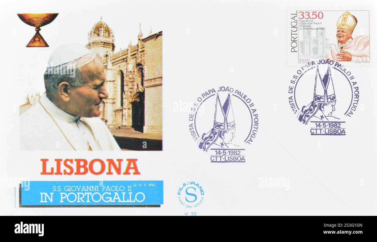 Letter with cancelled postage stamp printed by Portugal, that ...