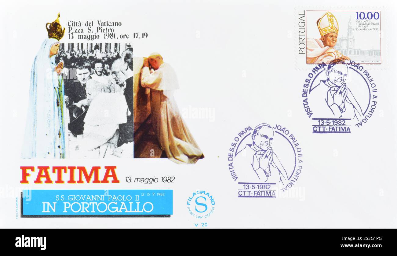Letter with cancelled postage stamp printed by Portugal, that ...