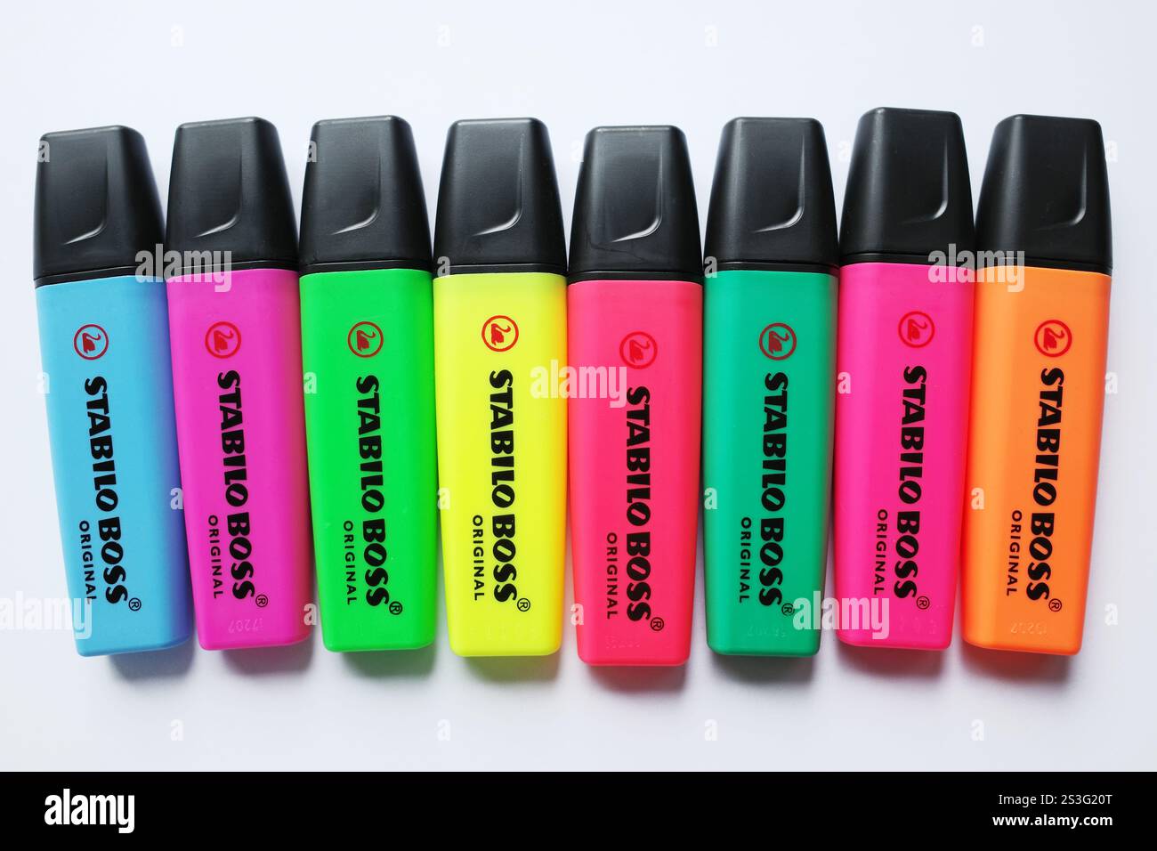 Itterbeck, Germany - Oct 12 2024 Stabilo boss highlighters in 8 ...