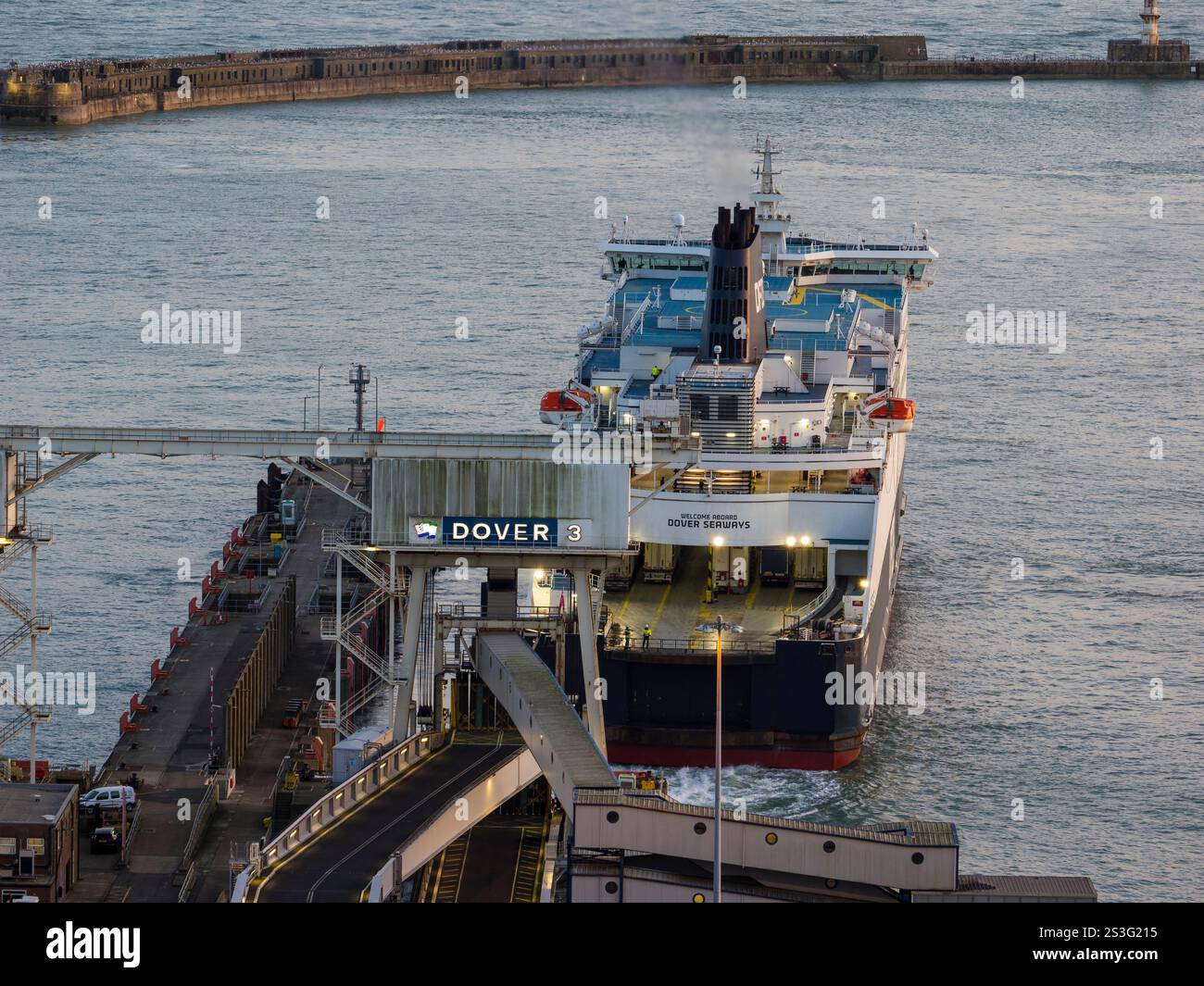 Dover Seaways, DFDS, Passenger/Ro-Ro Cargo Ship, The Port of Dover ...