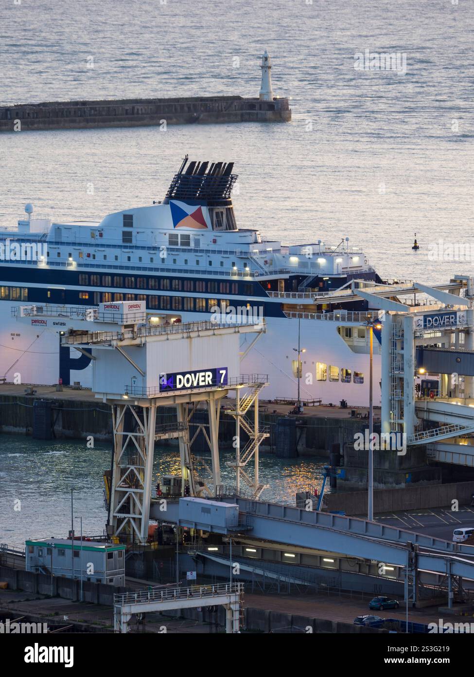P&O Ferry at the Port of Dover, Dover, Kent, England, UK, GB Stock ...