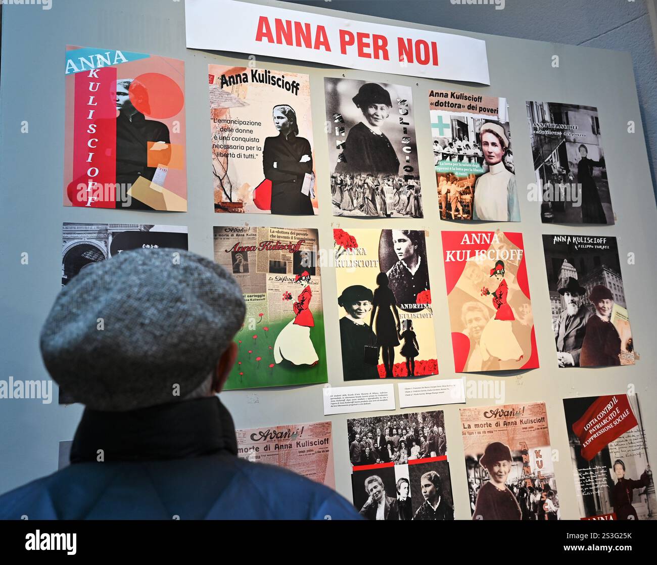 Milan, . 09th Jan, 2025. Milan, Italy I, Anna Kuliscioff documentary ...