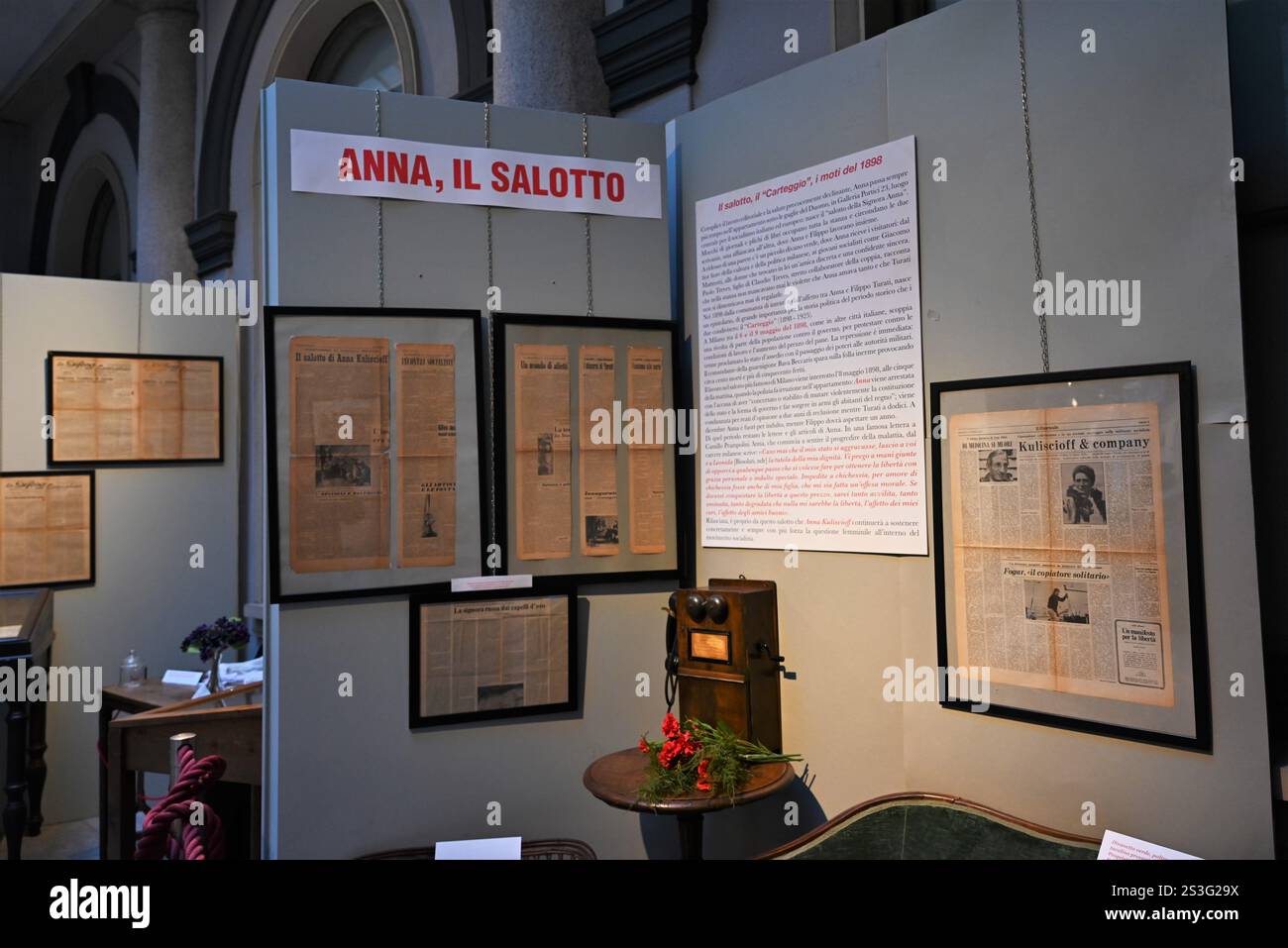 Milan, . 09th Jan, 2025. Milan, Italy I, Anna Kuliscioff documentary ...