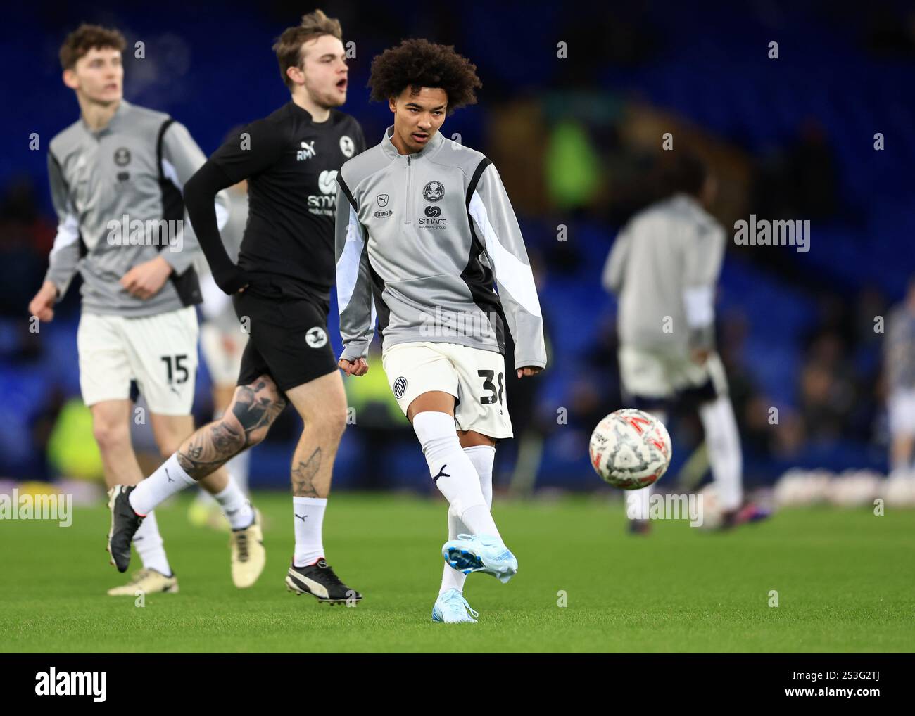 Liverpool, UK. 9th Jan, 2025. Tyler Young of Peterborough Utd during ...