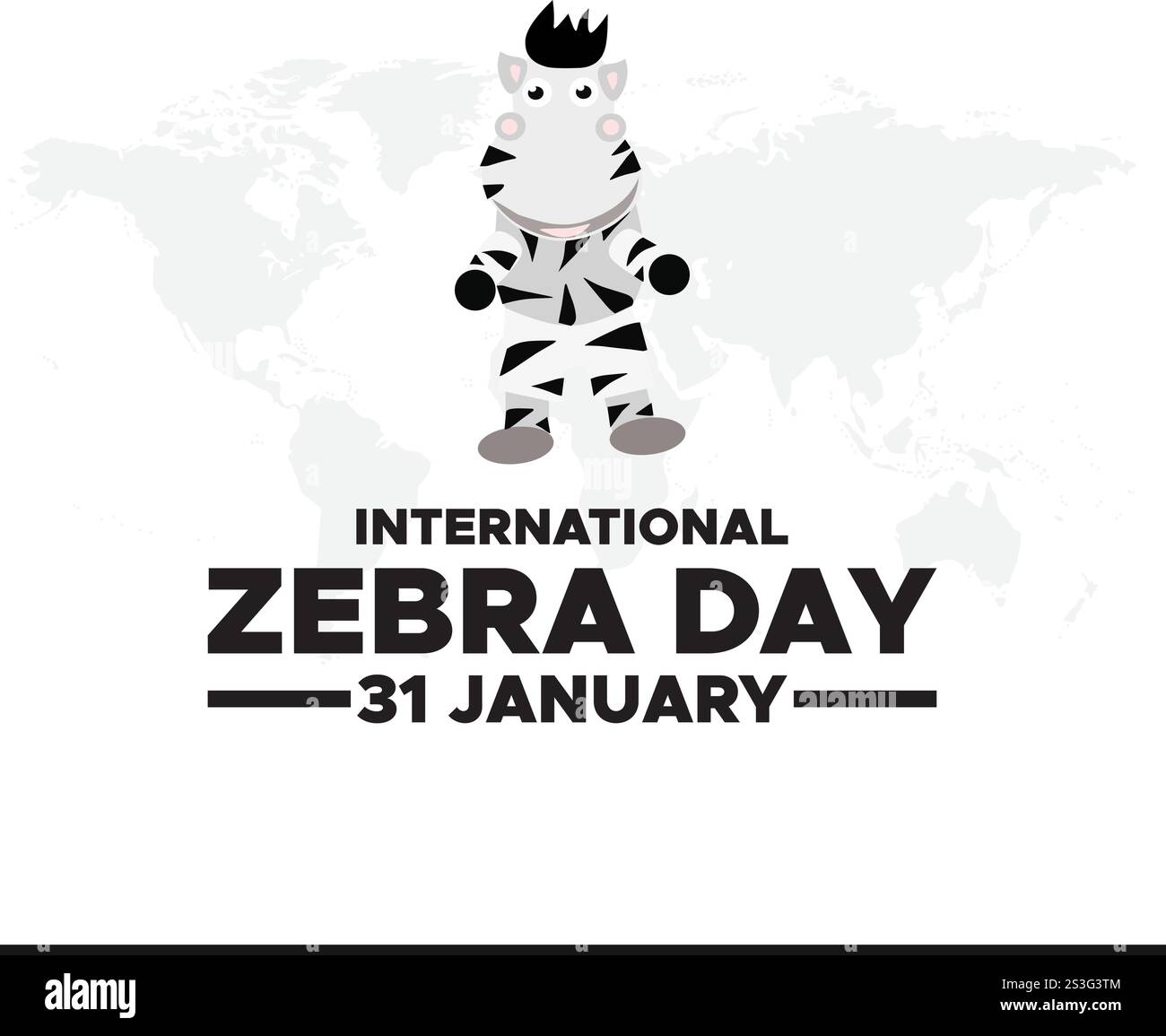vector graphic of international zebra day good for international zebra ...