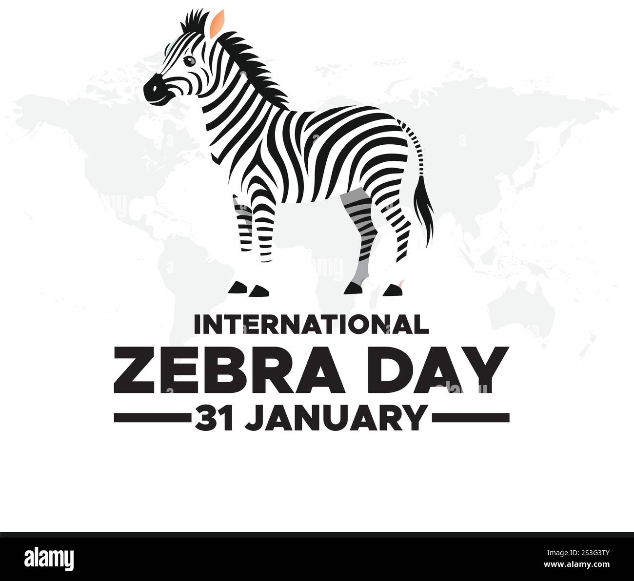 vector graphic of international zebra day good for international zebra ...