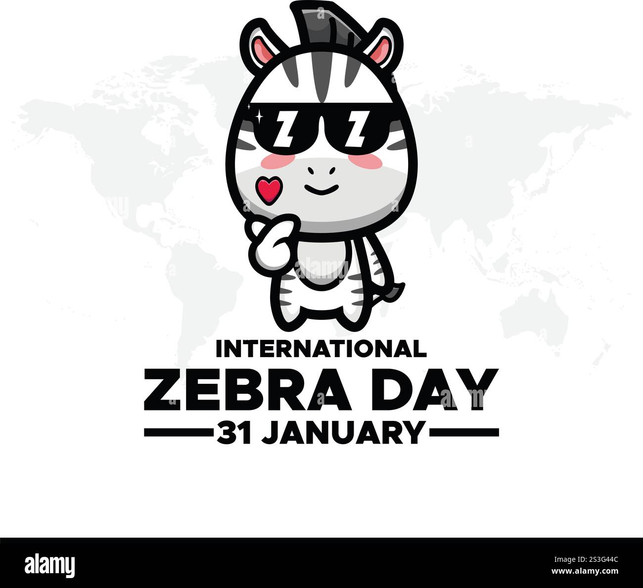 vector graphic of international zebra day good for international zebra ...