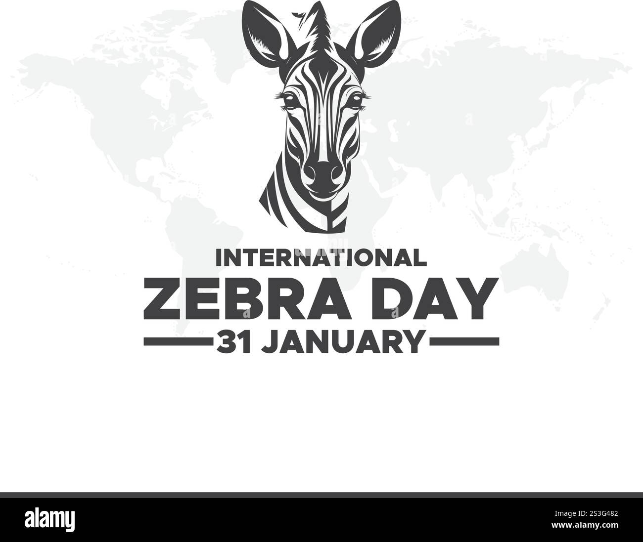 vector graphic of international zebra day good for international zebra ...