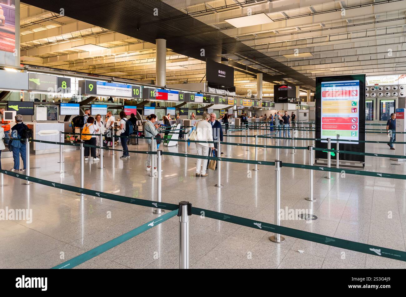Catania, Sicily, Italy - October 10, 2024: The interior of the ...