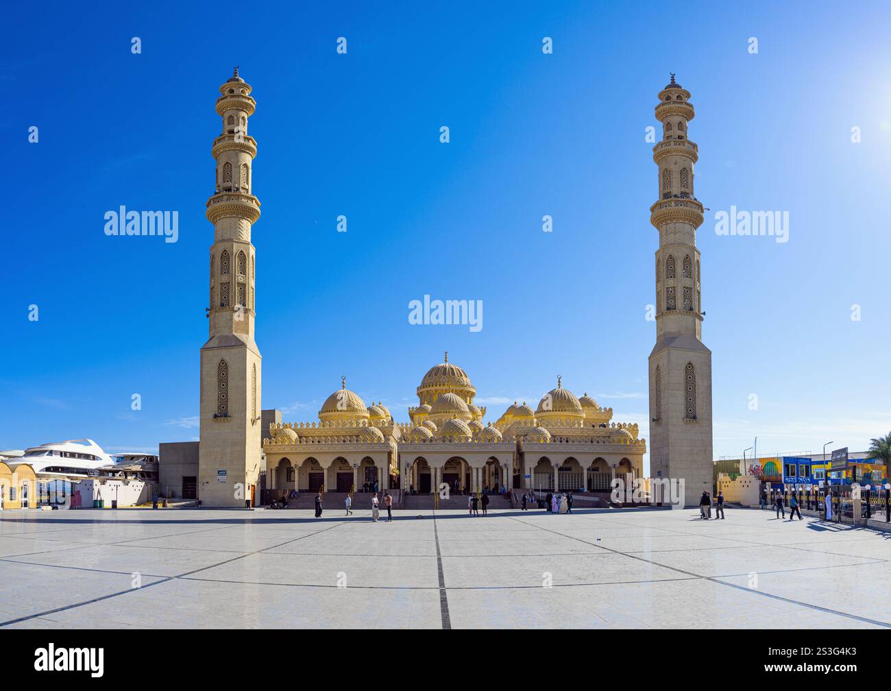 Al Mina Mosque, Hurghada, Red Sea, Egypt Stock Photo - Alamy