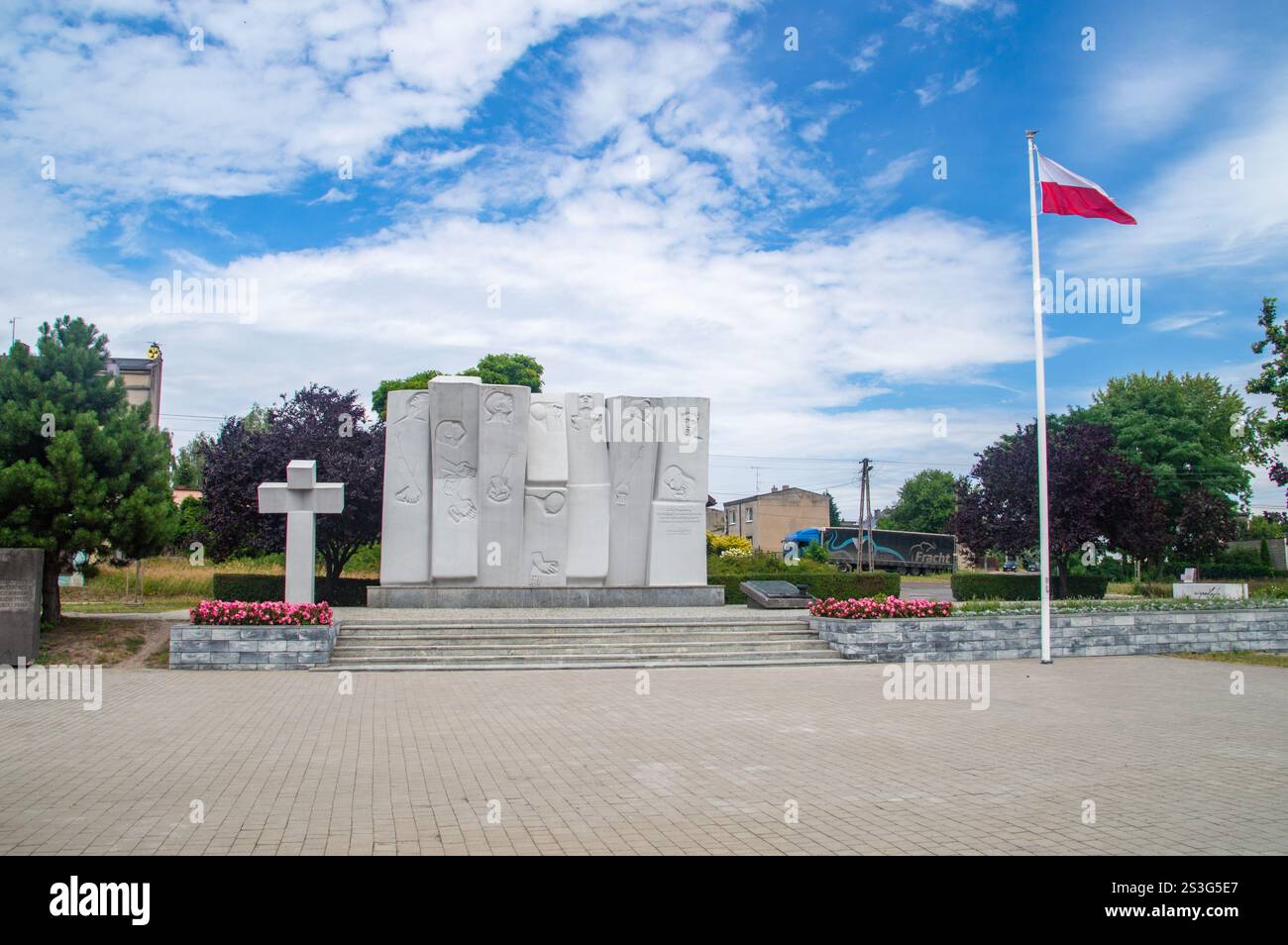 Zgierz, Poland - July 6, 2024: Monument to the One Hundred Executed ...