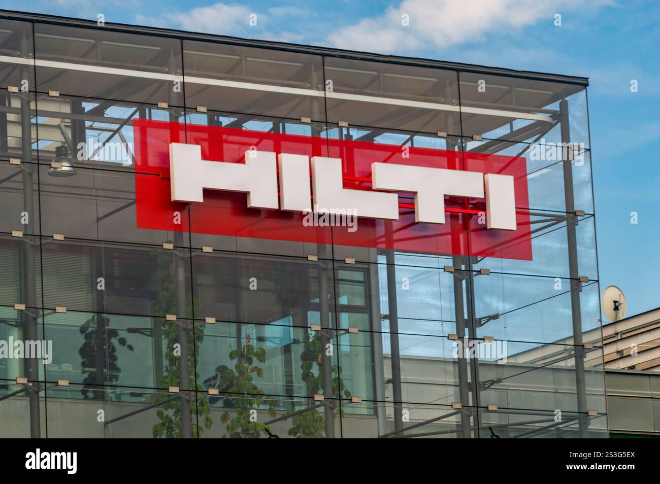 Prague, Czech Republic - July 12, 2024: Logo and sign of Hilti Stock ...
