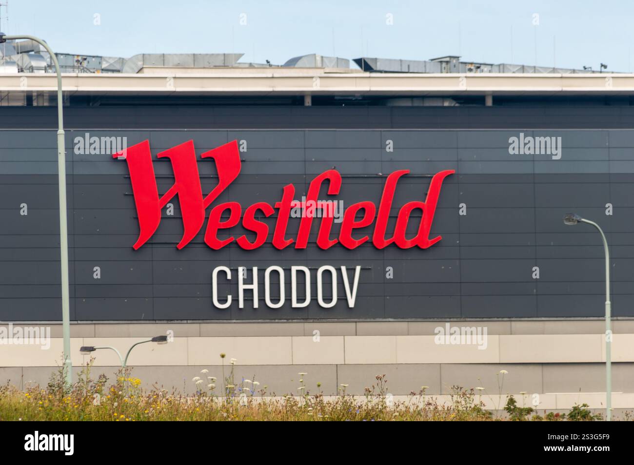 Prague, Czech Republic - July 12, 2024: Logo of Westfield Chodov ...
