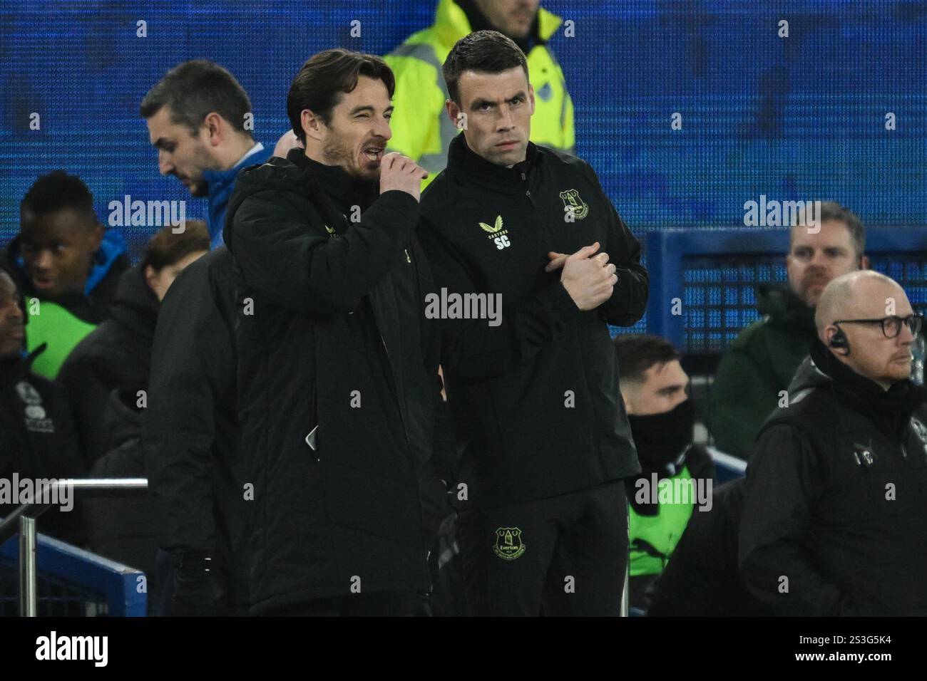 Liverpool, UK. 09th Jan, 2025. Leighton Baines interim head coach of ...