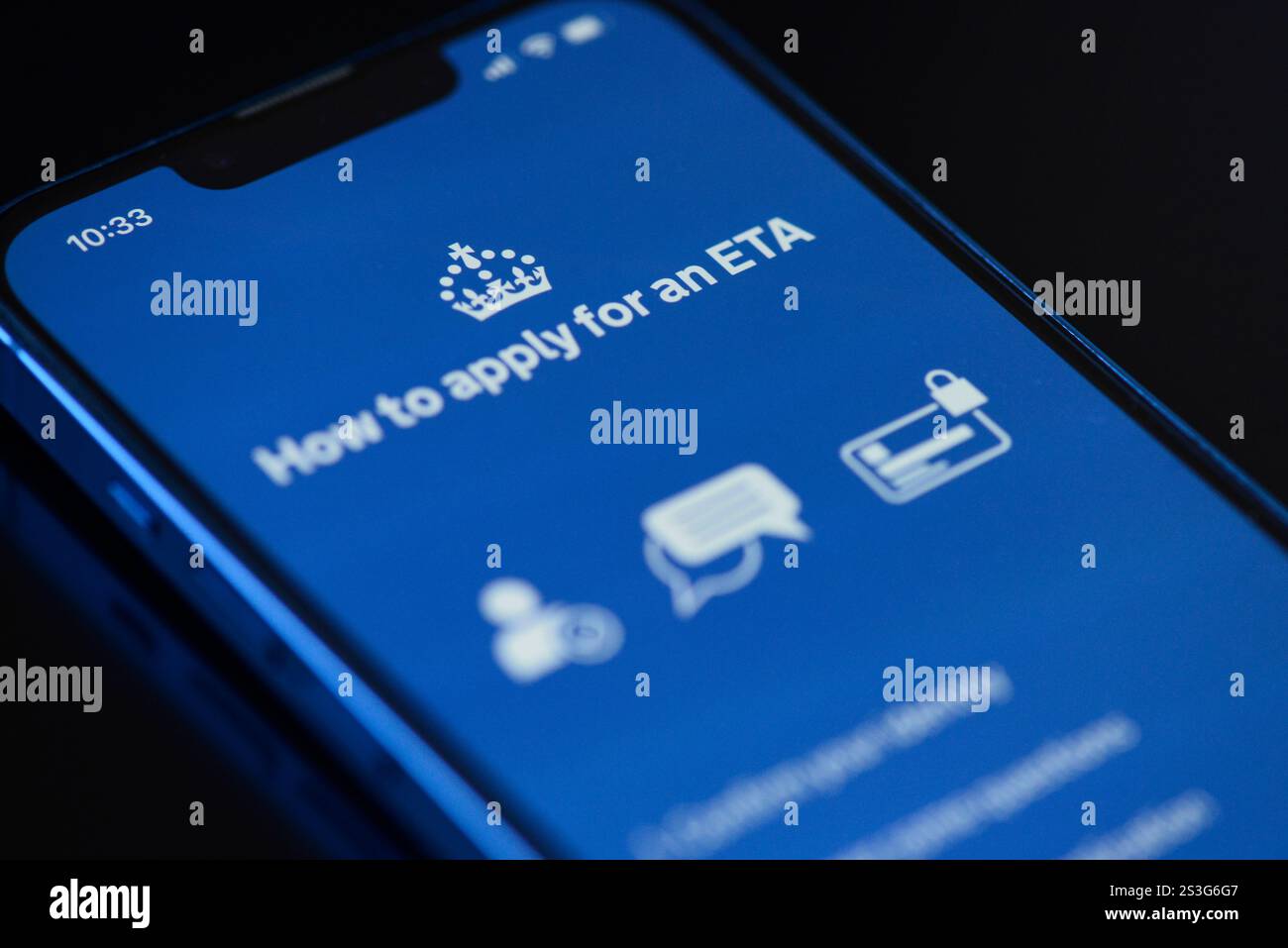 How to apply for an eta hi-res stock photography and images - Alamy